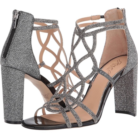 Badgley Mischka | Shoes | Badgley Mischka Shoes Filimena Ii Pewter Pave ...